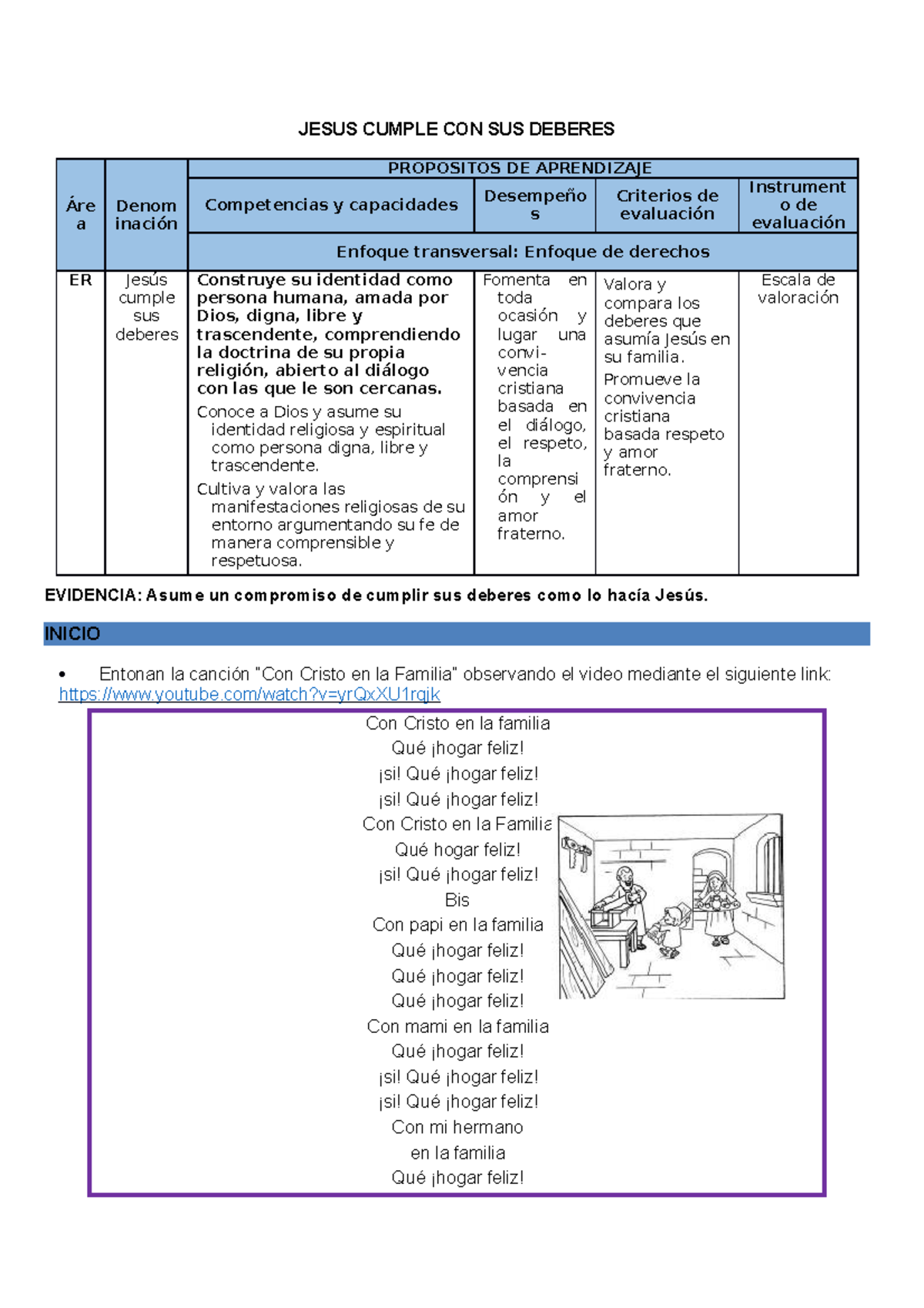 4 De Junio 2022 - aganlo - JESUS CUMPLE CON SUS DEBERES ####### Áre ...