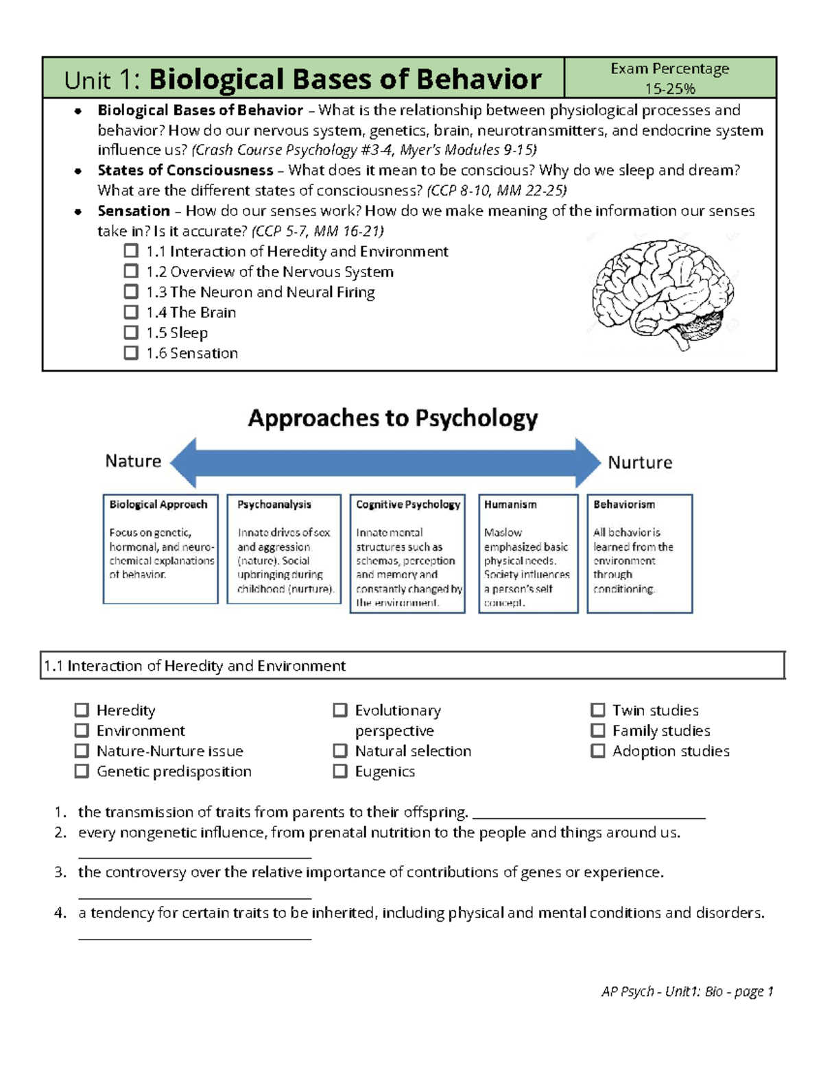 1. Bio 24-25 - Student - This is an overview for Unit 1 of AP Psych ...