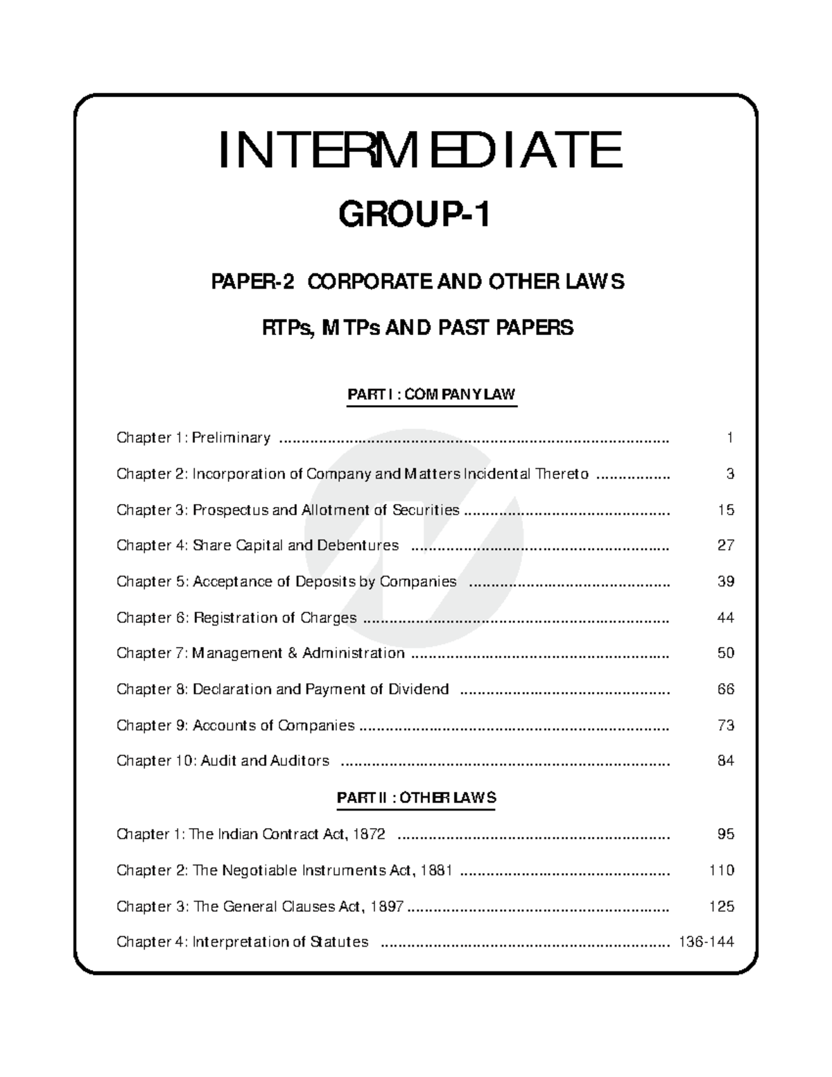 Inter-Paper-2 RTPs, MTPs and Past Papers - INTERM EDIATE PAPER-2 ...
