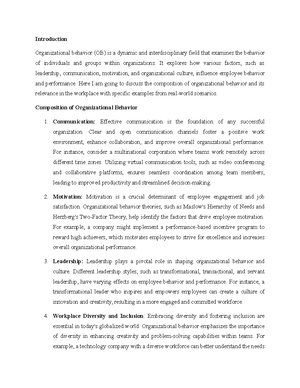 Group final - Group dynamics involves the influence of personality ...