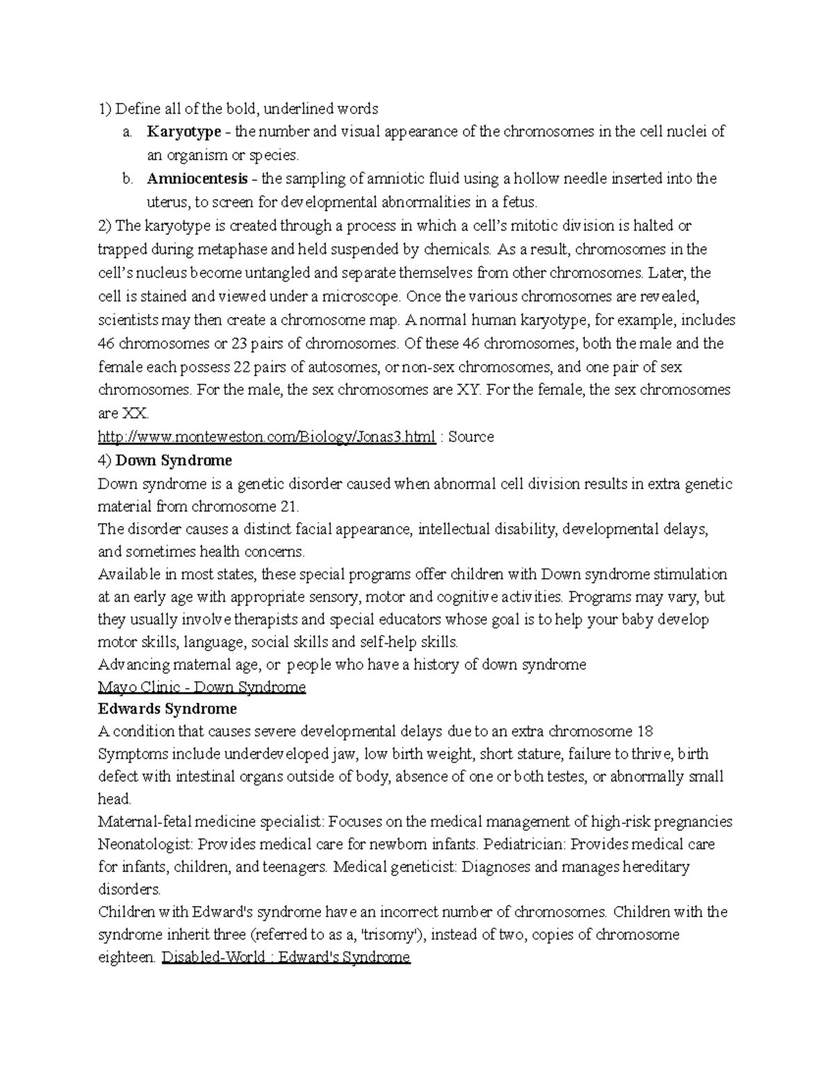 2019-fundamentals of biology(biology 100)-lab7 - Define all of the bold ...