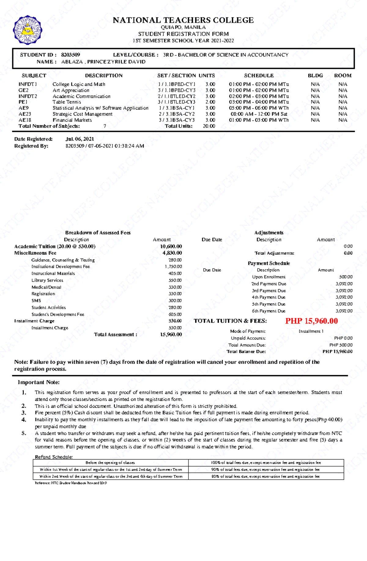 BULSU Documentations and answer - NATIONAL TEACHERS COLLEGE QUIAPO ...