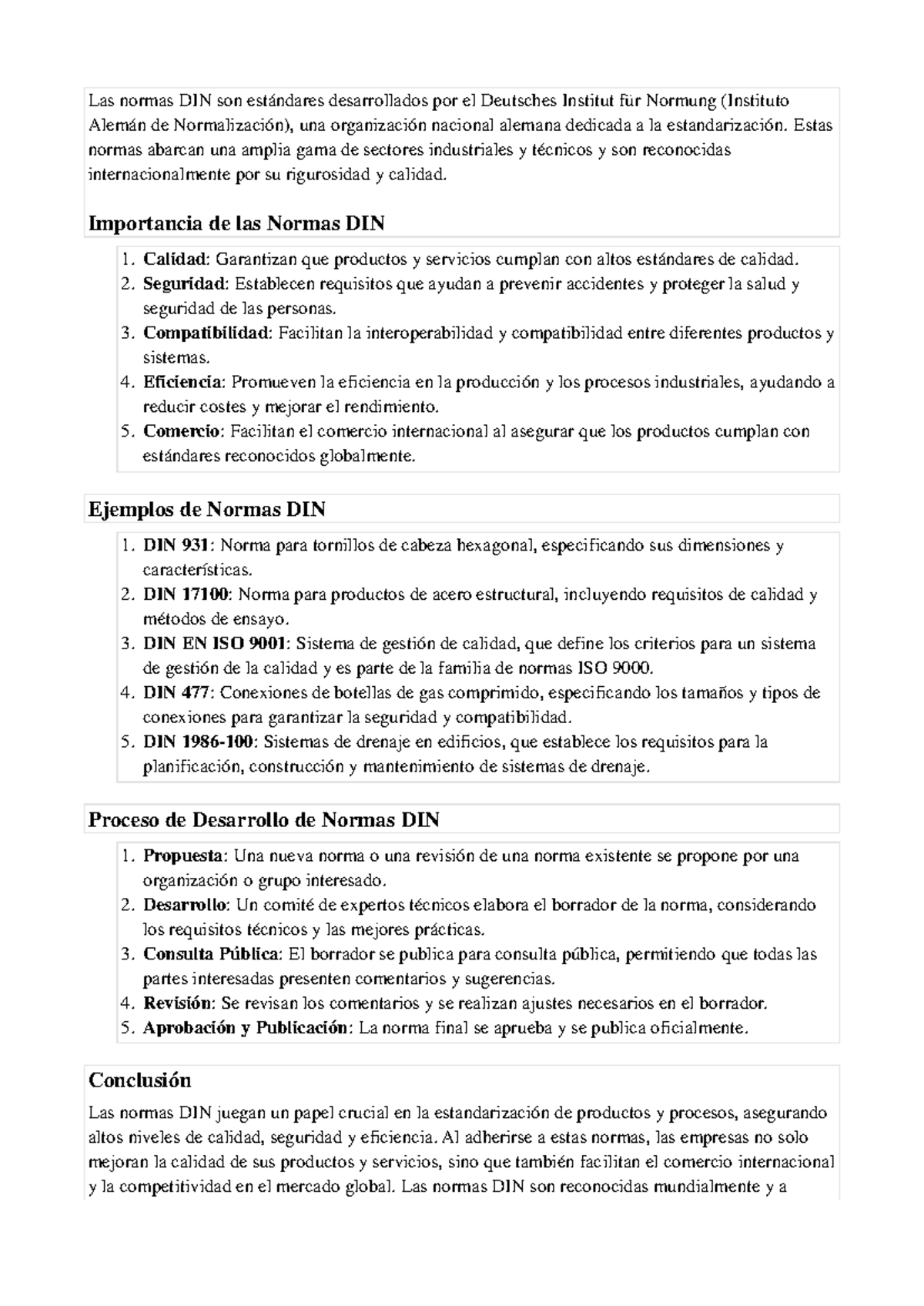 Norma DIN - Las normas DIN son estándares desarrollados por el ...
