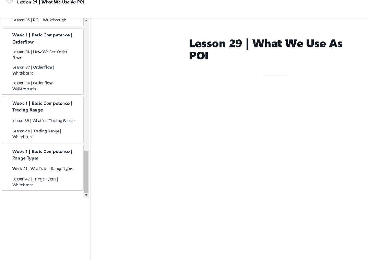 Lesson 29 What We Use As POIbbv - Lesson 35 | POI | Walkthrough Week 1 ...