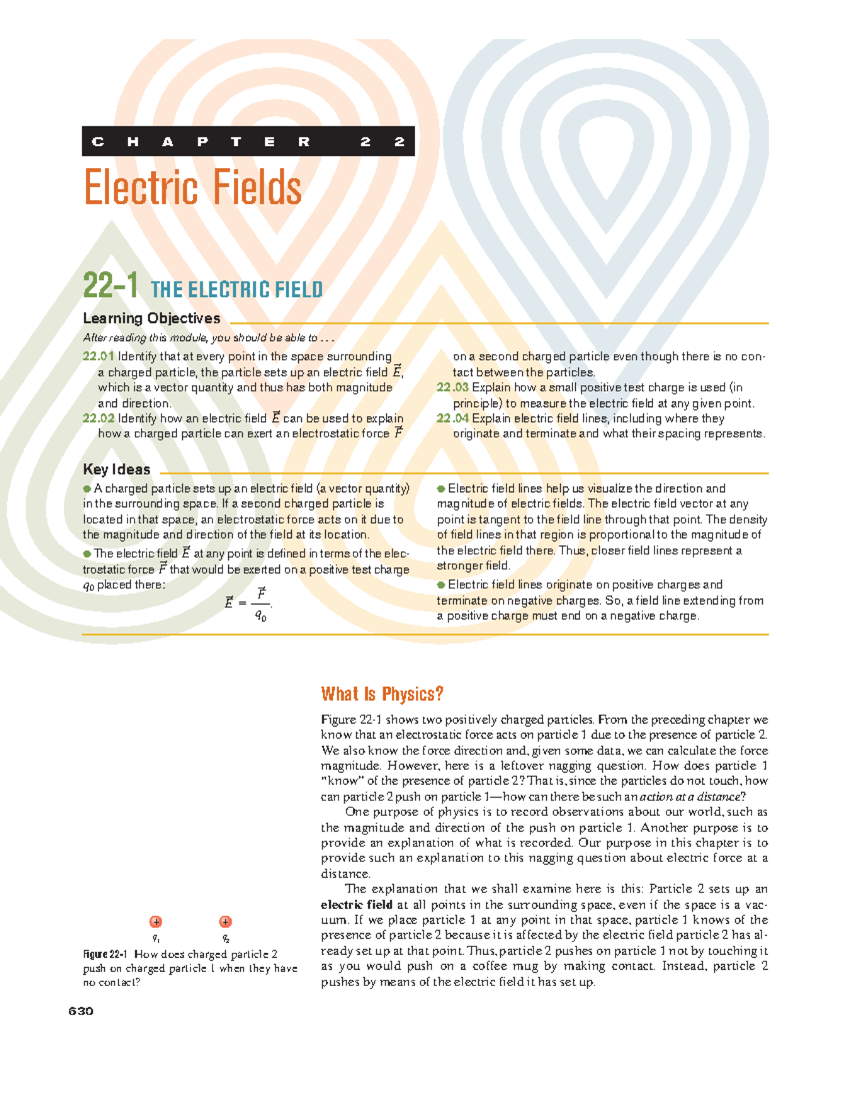 BOOK Chapter 22 - Electric field - C H A P T E R 2 2 Electric Fields 22 ...