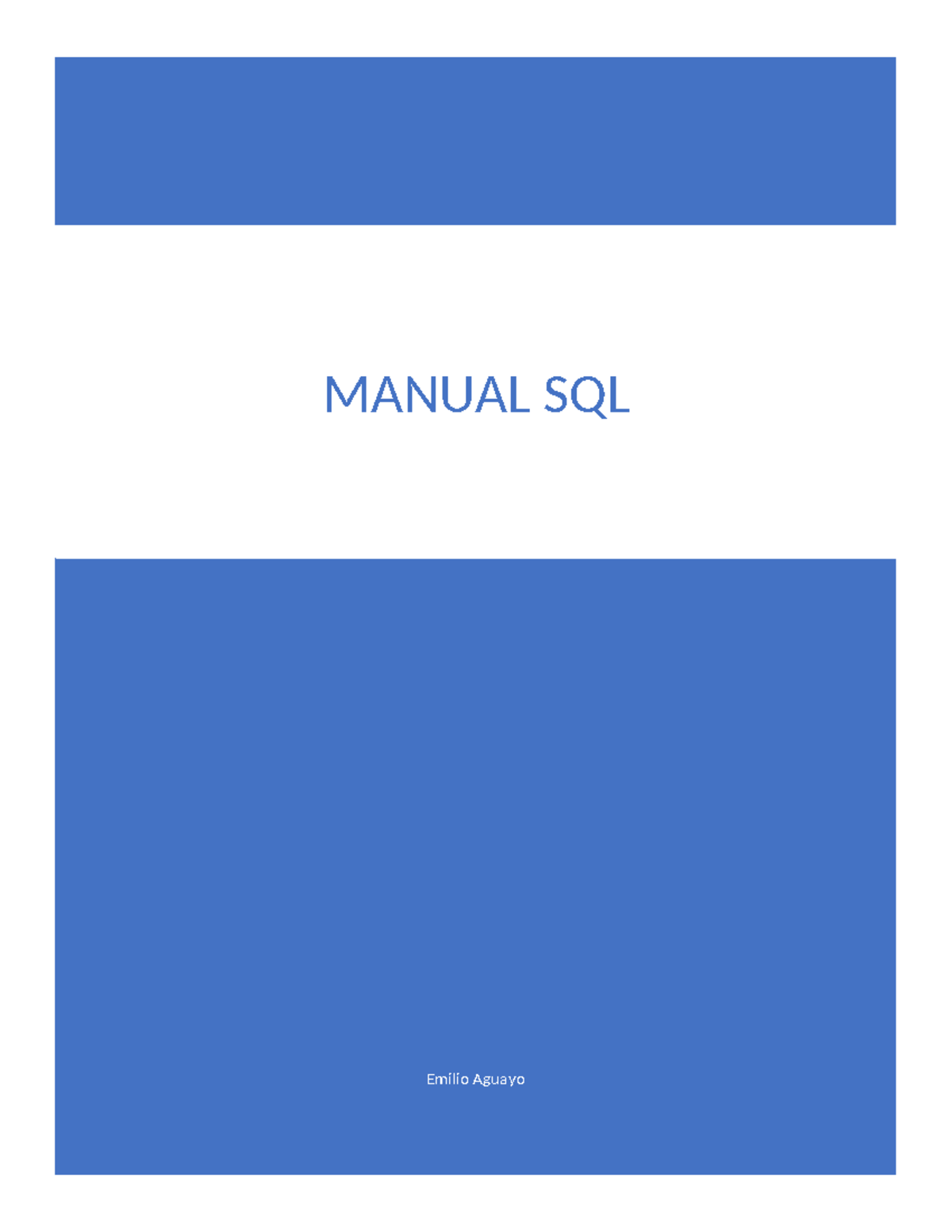 Manual para descargar SQL - Fundamentos De Bases De Datos - Emilio ...