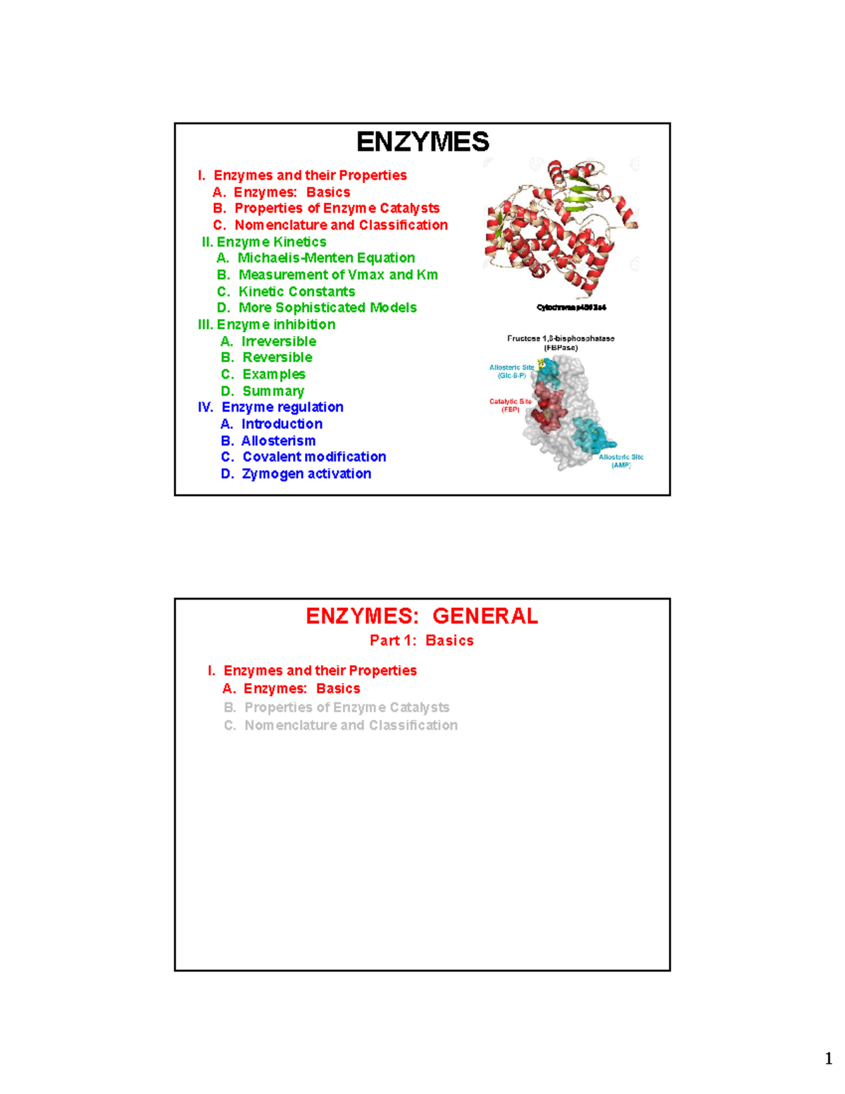 6. Enzymes general - this is for biochemistry not microbiology. it is module 6 - ENZYMES I ...