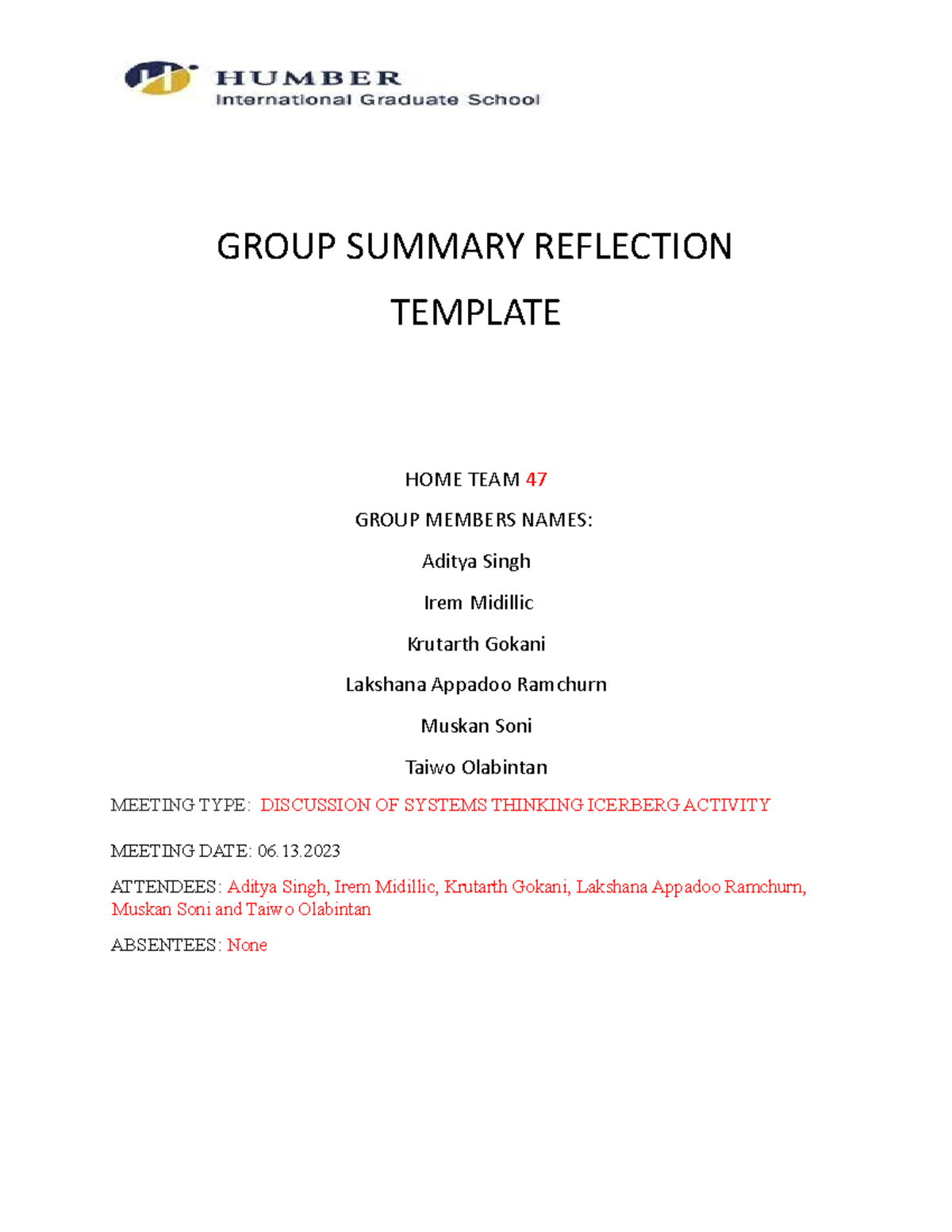 Group+Meeting+Reflection+Template+week4 - GROUP SUMMARY REFLECTION ...