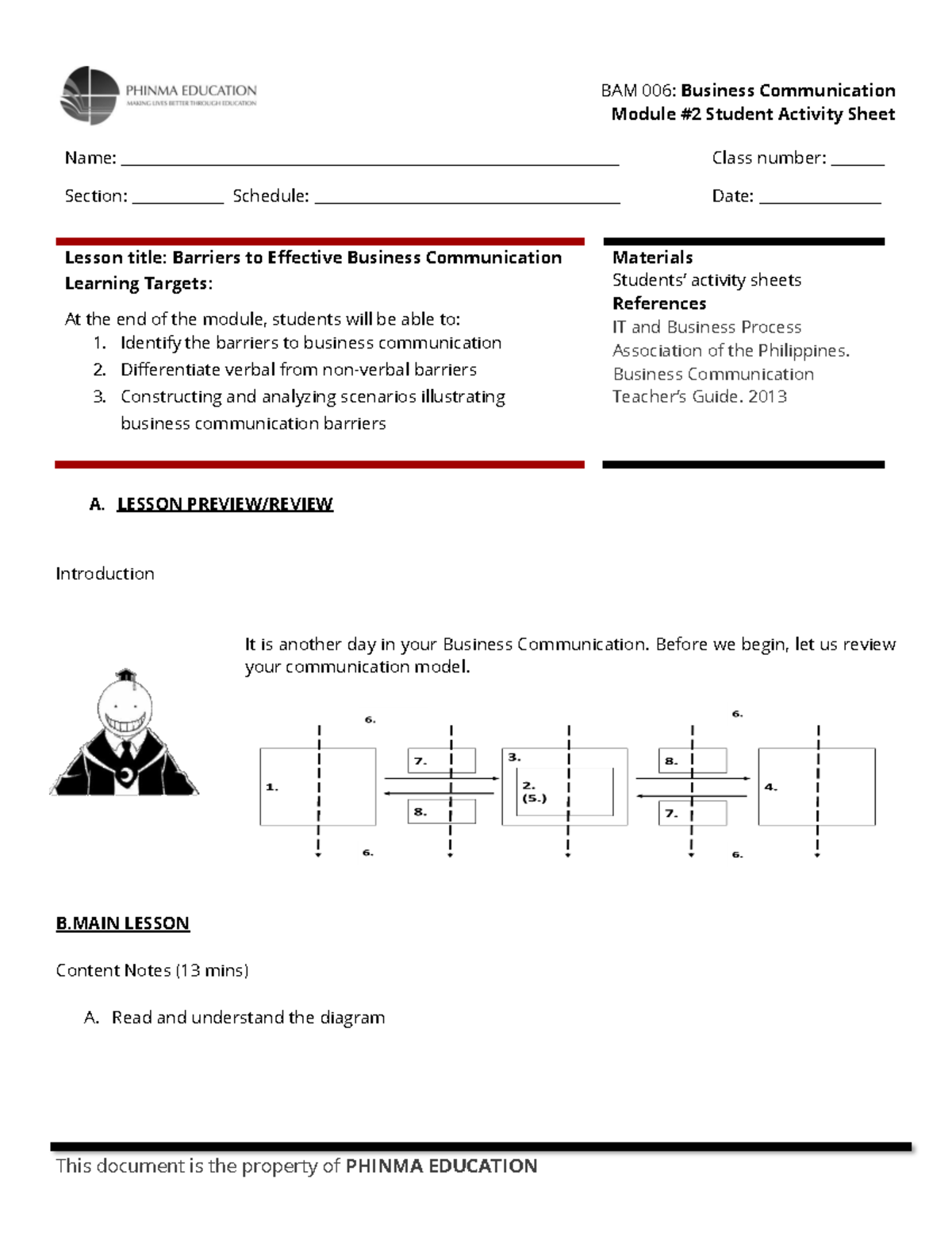 BAM 006 SAS 2 - Helpful - Module #2 Student Activity Sheet Name: - Studocu