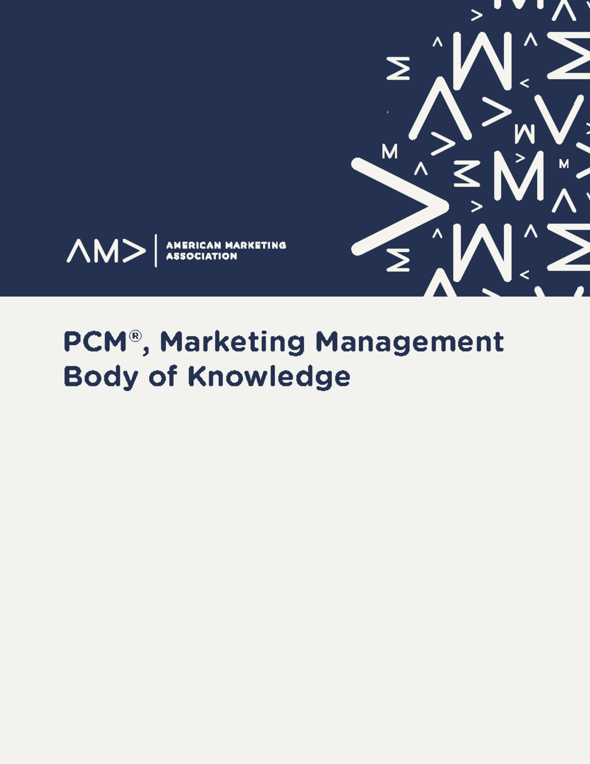 Zbook ama-pcm-marketing-management-b 715682 - PCM ® , Marketing ...