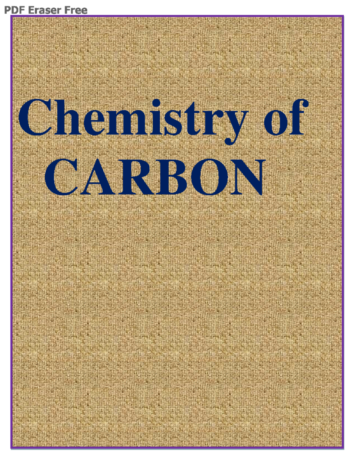 Form 2 chemistry of carbon i - Chemistry of CARBON 2 A: CARBON Carbon ...