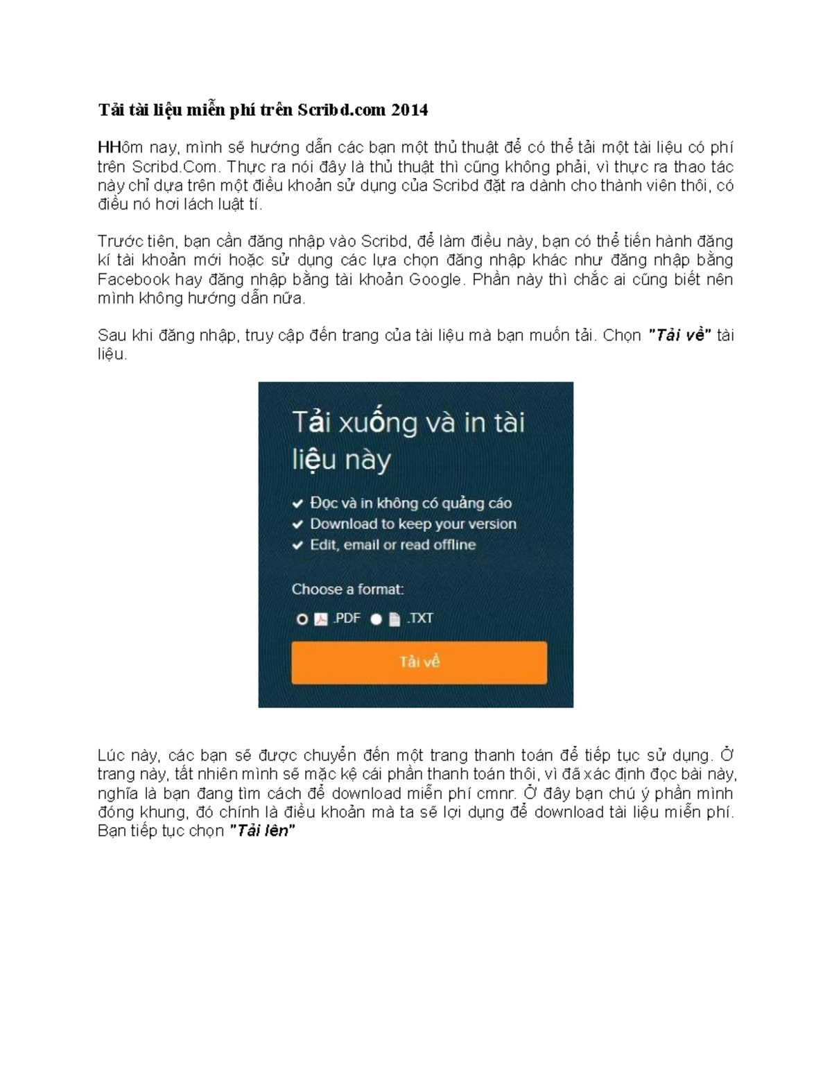 234307616 Tải Tai Liệu Miễn Phi Tren Scribd - Tải tài liệu miễn phí ...