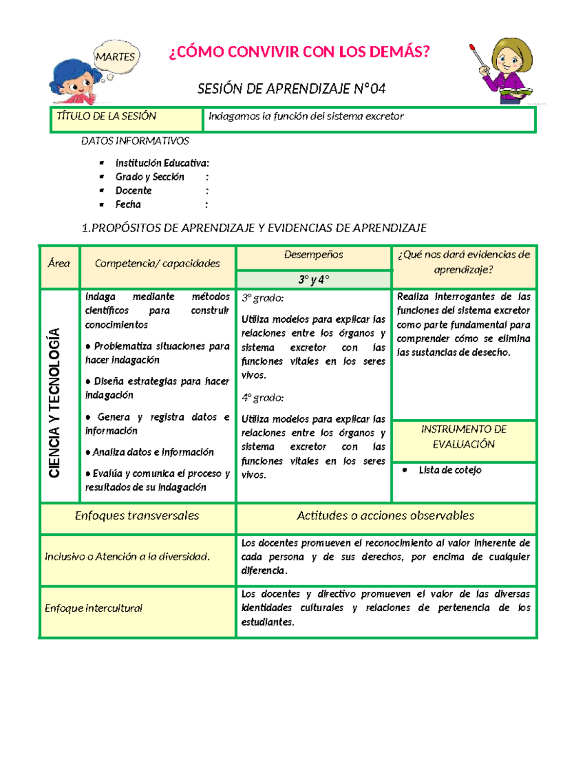 3° y 4° martes 13 sesión 4 - ¿CÓMO CONVIVIR CON LOS DEMÁS? SESIÓN DE ...