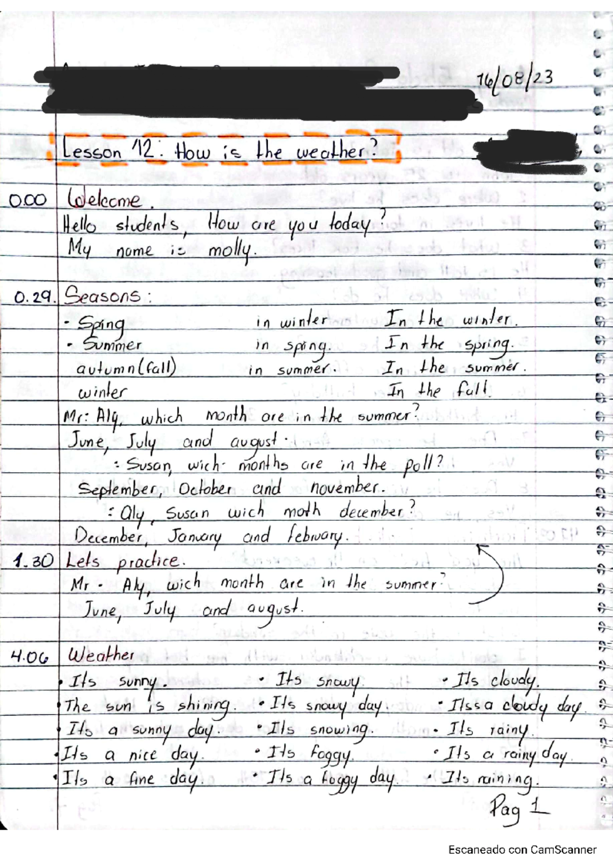 Lesson 12 inglés I - Inglés I - Studocu