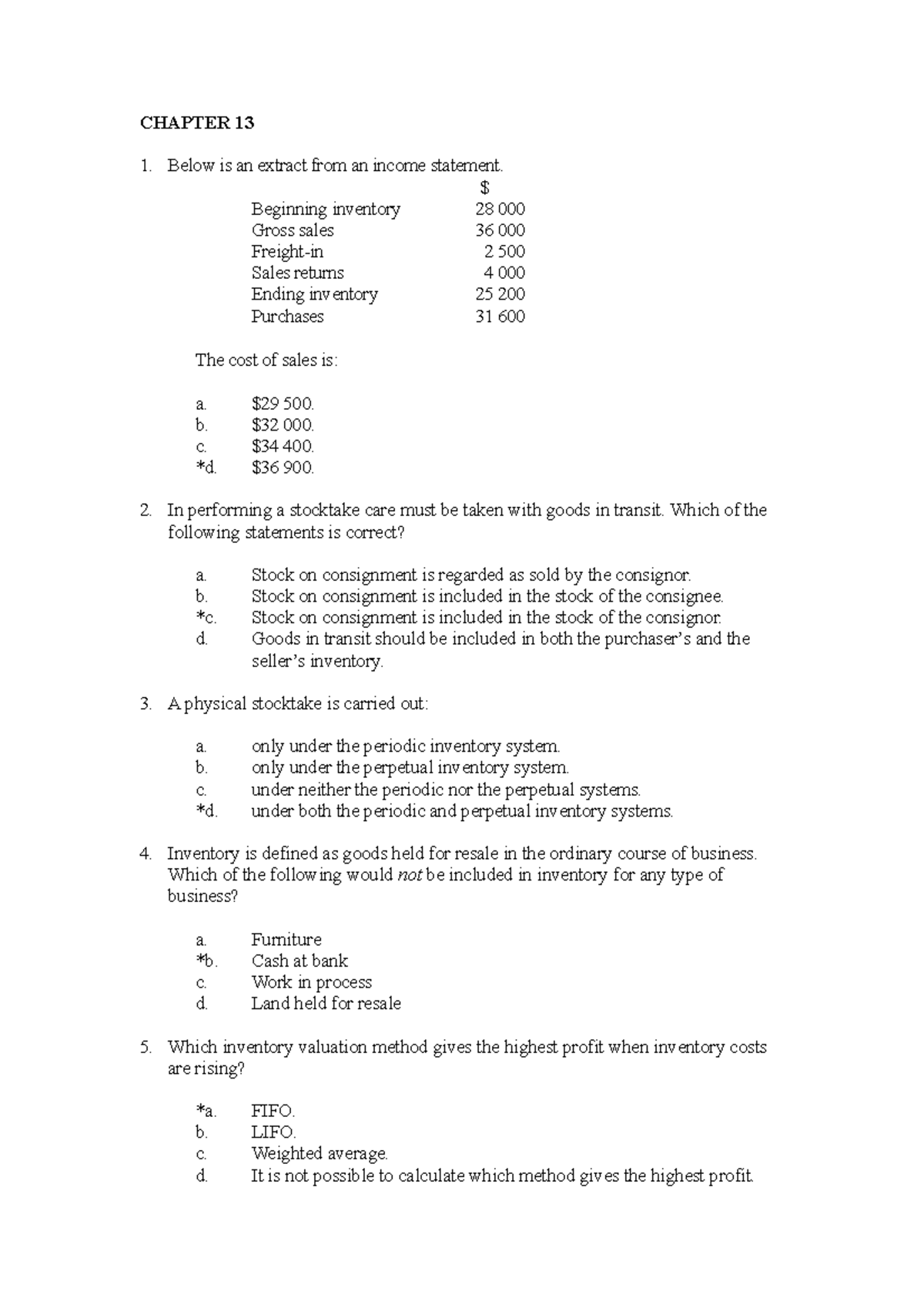 Solutions to Tutorial for Topic 7 - CHAPTER 13 Below is an extract from ...