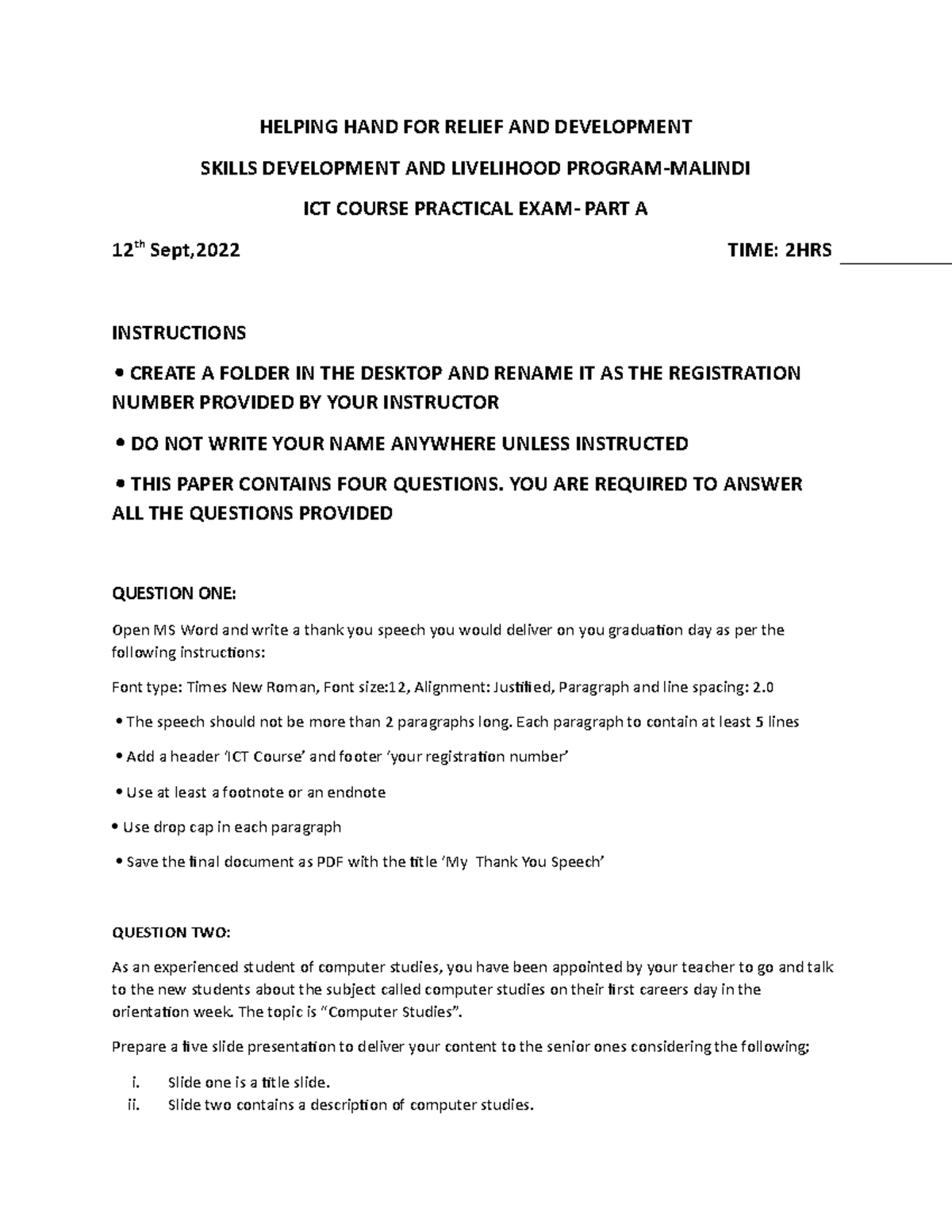 Helping HAND FOR Relief AND Development - HELPING HAND FOR RELIEF AND ...