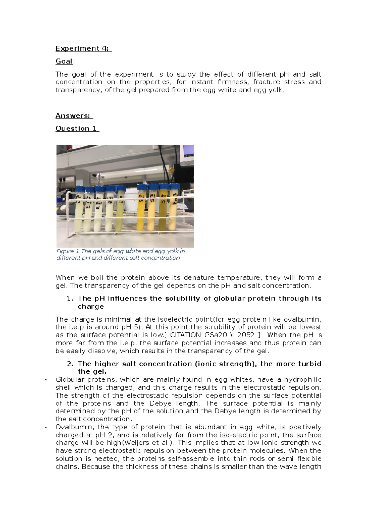 Experiment 4 - report - Experiment 4: Goal: The goal of the experiment ...