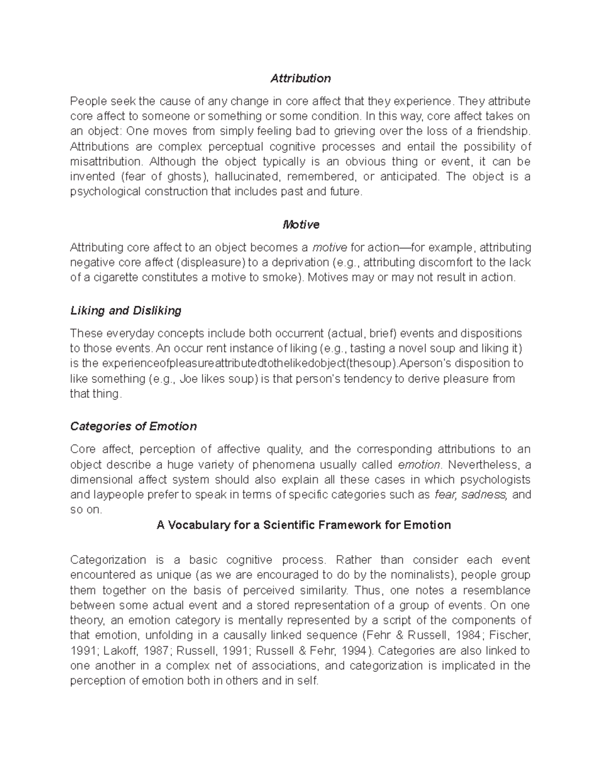 Emotion, Affect, and Mood in Social Judgments - Attribution People seek ...