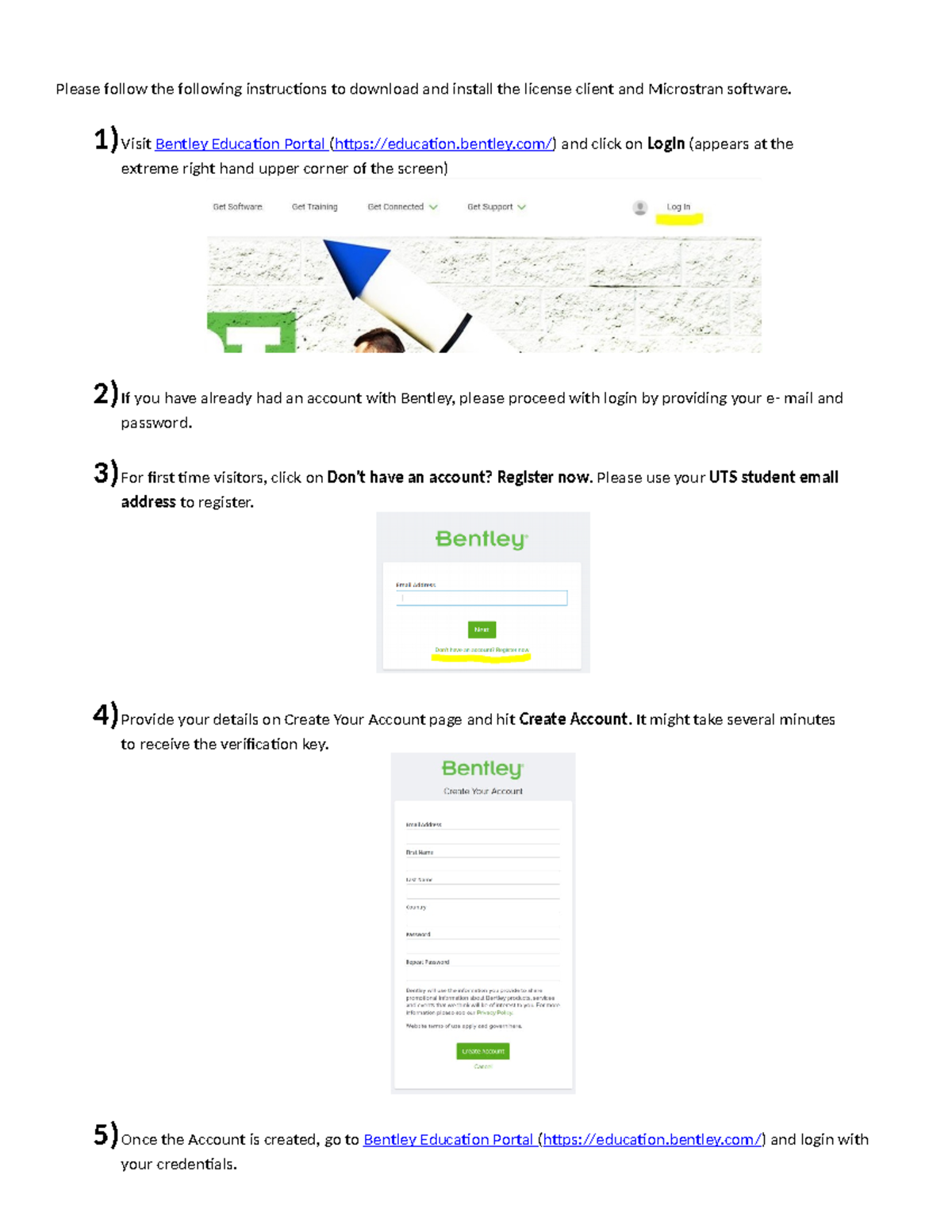 Microstran download instruction-1 - Please follow the following ...