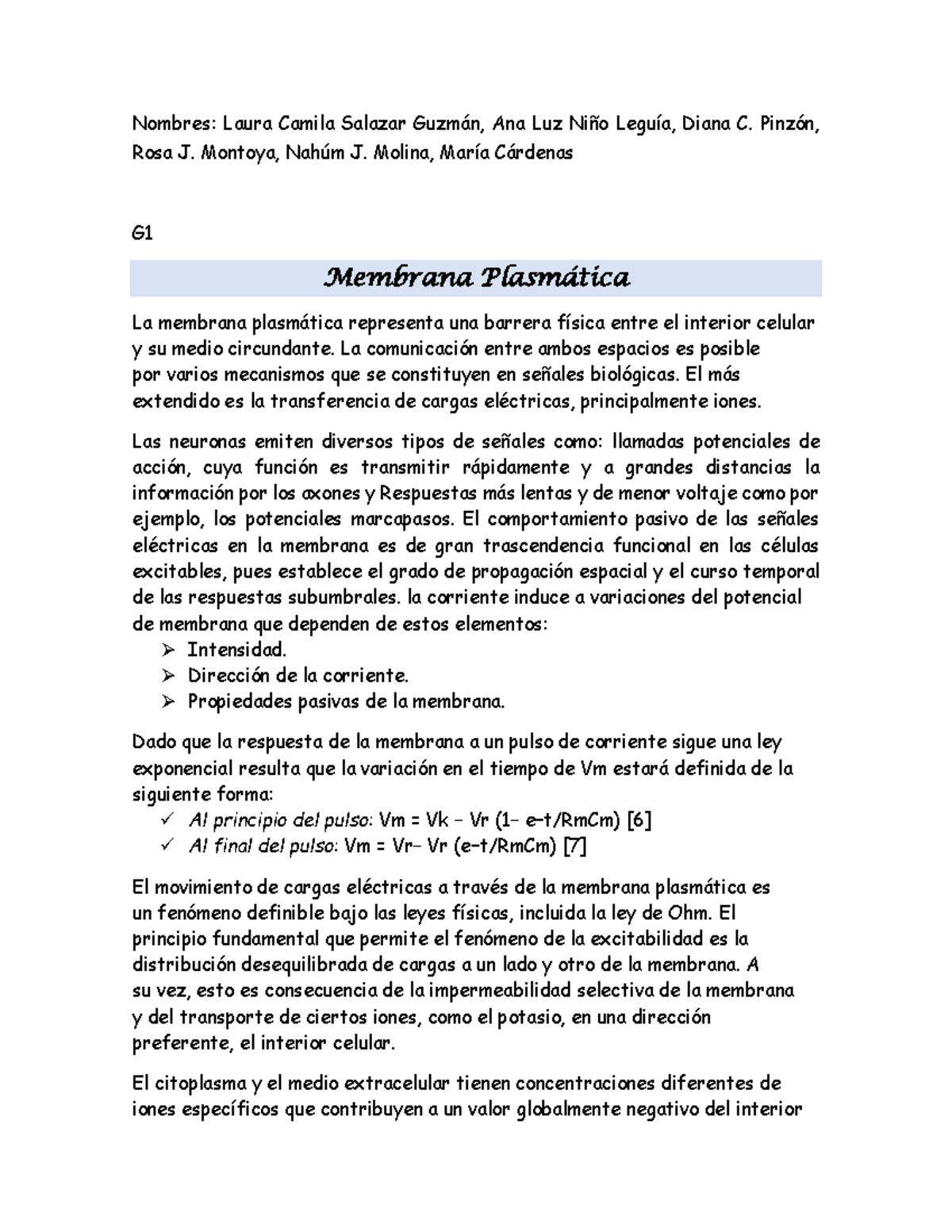 BIOFISICAAAAAAAAAAAAAAAAAAAA DEEEEEEEEEEEEEEEE LAAAAAAAAAAAAAAA - Studocu