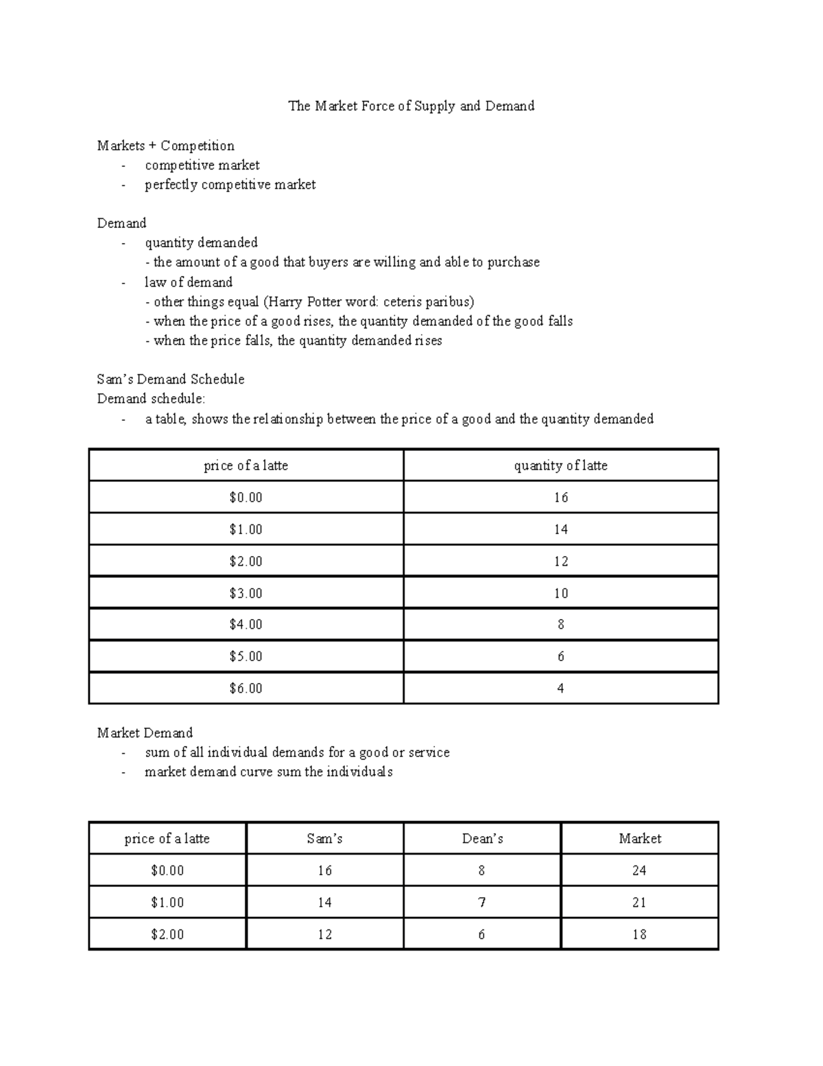 (Chap 04) The Market Forces of Supply and Demand - The Market Force of ...