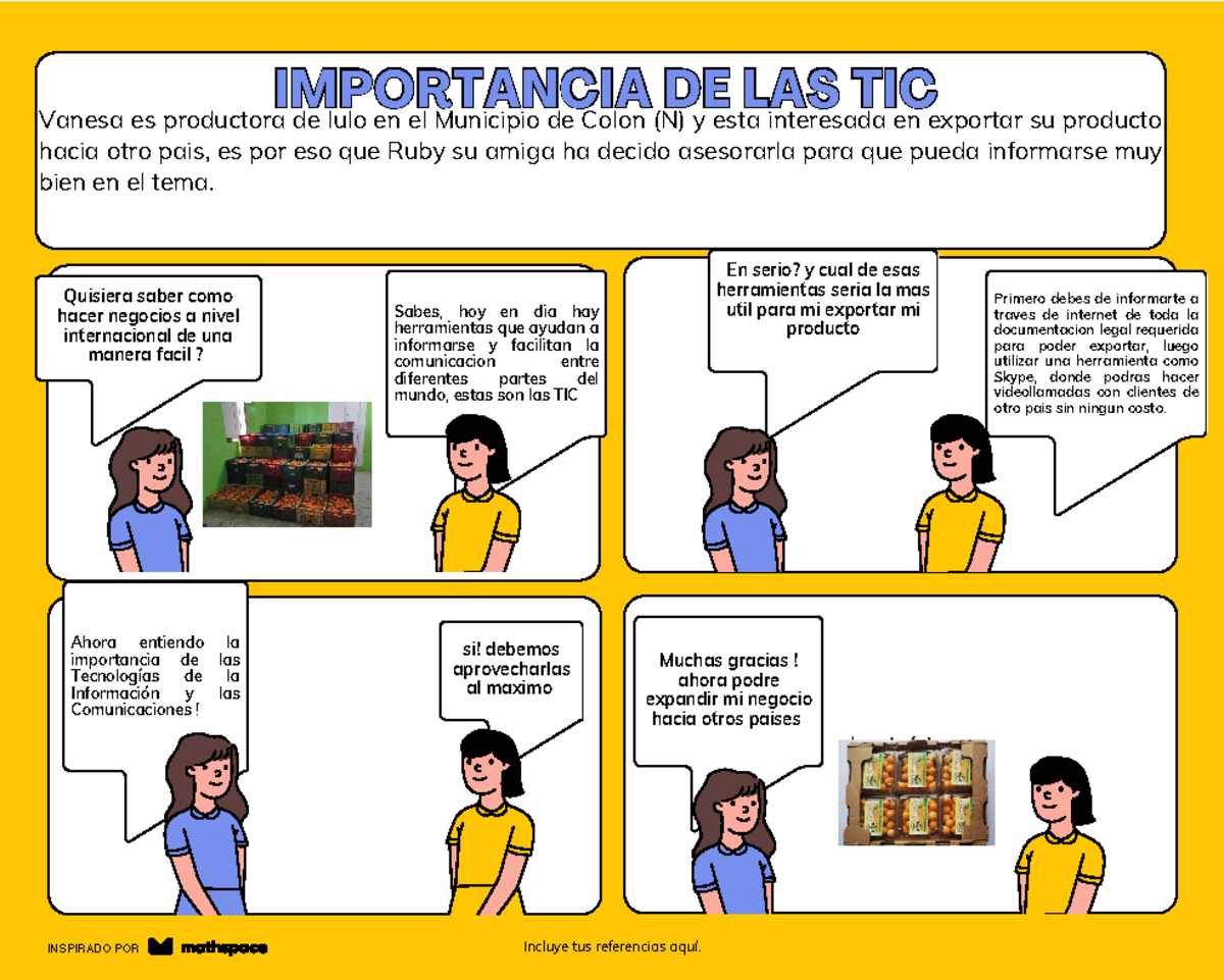 Historieta de Compartir es Querer División de Fracciones en Amarillo ...