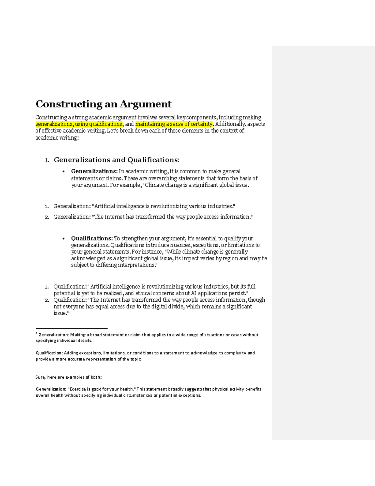 Constructing An Argument Constructing An Argument Constructing A 7591