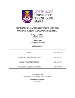 Group Project 2 (ACC117) - INTRODUCTIONTO FINANCIAL ACCOUNTING (ACC117 ...