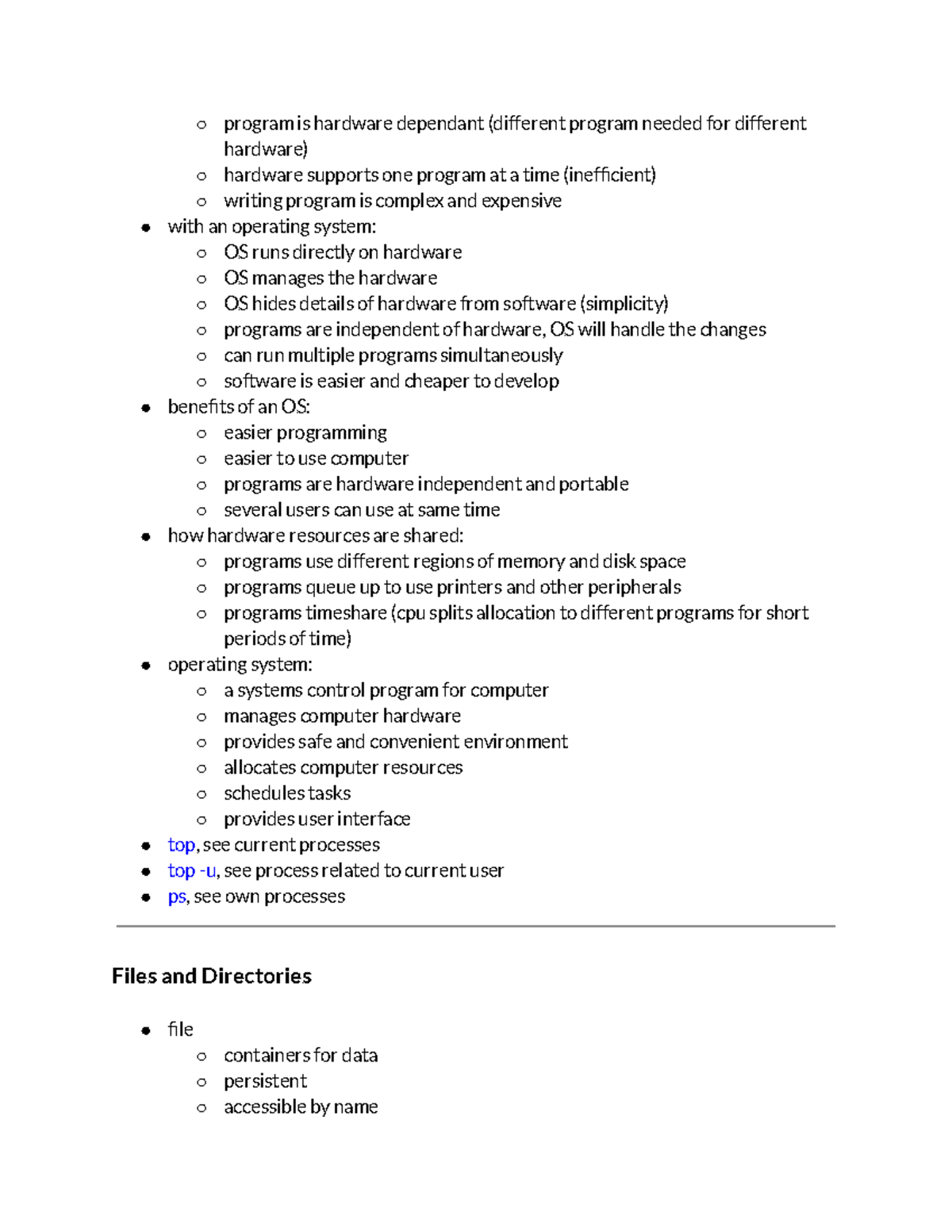 Compsci 2211 Notes 6 Cs 2211 Notes From Slides Program Is Hardware Dependant Different