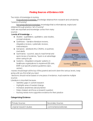 NUR 253 Collecting Evidence - Collecting Evidence 10/ -data collection ...