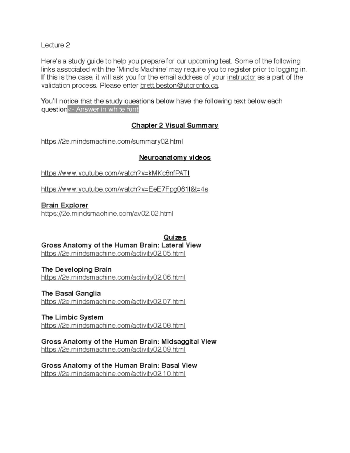 Lecture 2 study guide copy - Lecture 2 Here’s a study guide to help you prepare for our upcoming ...