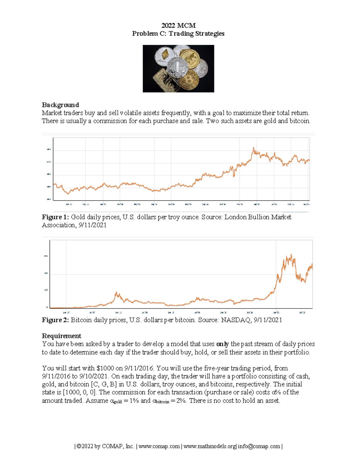 2022 MCM Problem C - practice materials for course - | ©2022 by COMAP ...