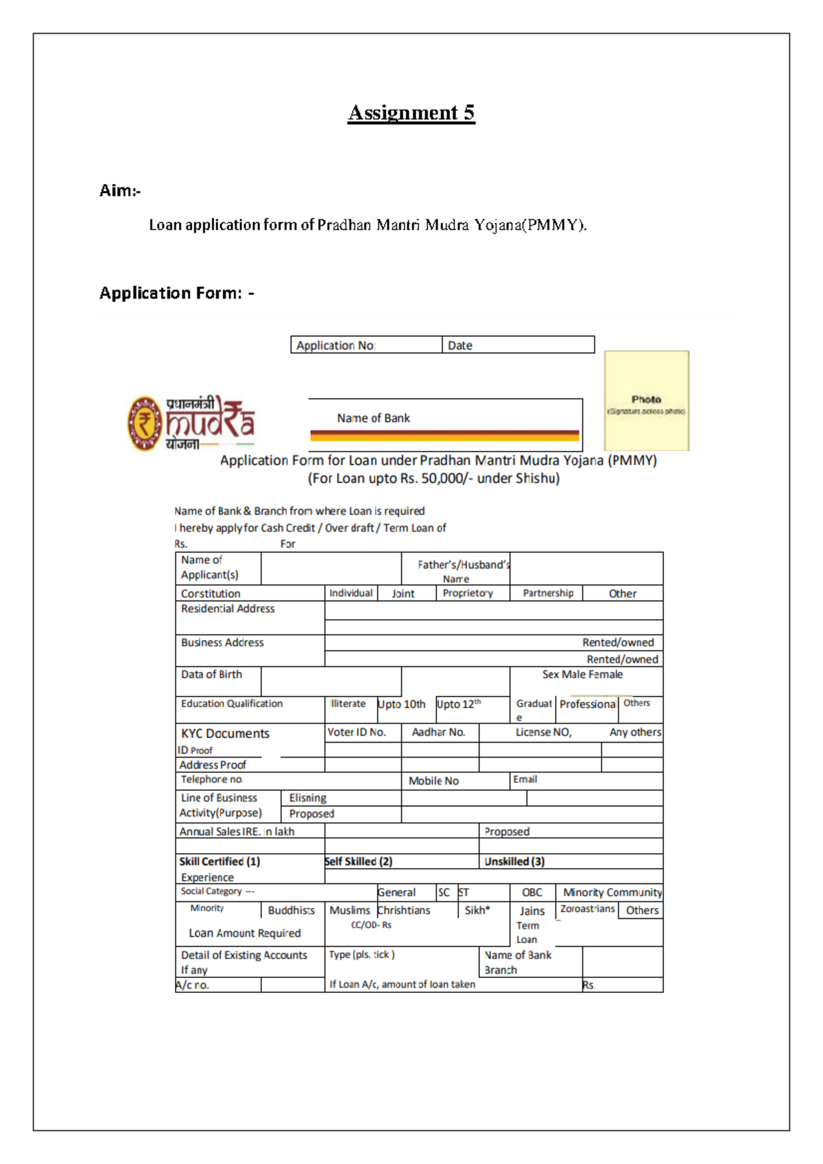 Assignment 5 - Computer Engineering - Application Form: - - Studocu