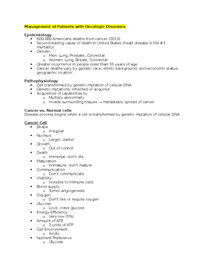 Oncology-Nursing - Note's for Nursing - ONCOLOGY NURSING Common ...