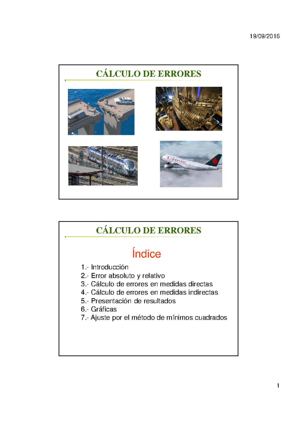 Calculo errores - Apuntes 1 - CÁLCULO DE ERRORES CÁLCULO DE ERRORES ...