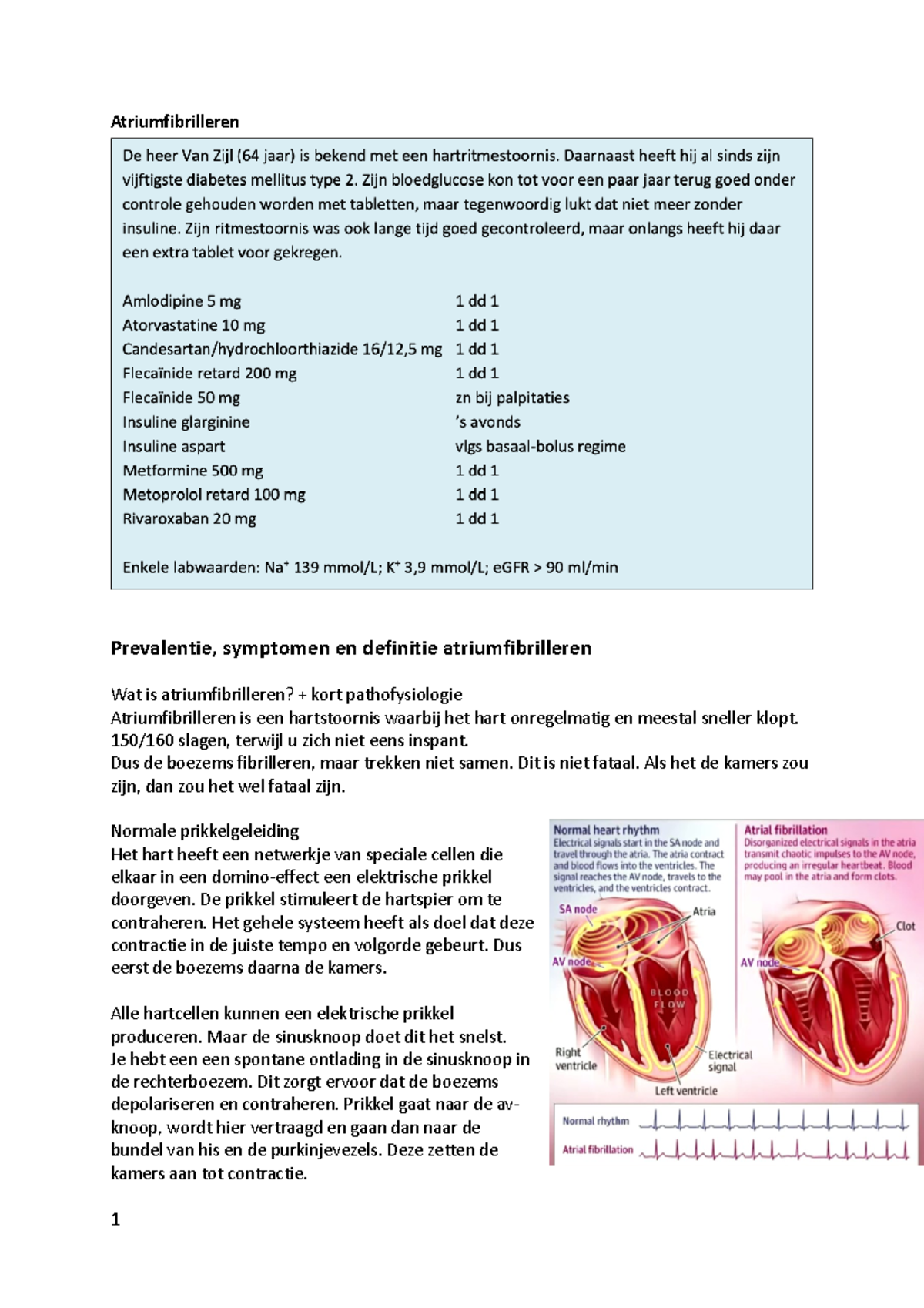 Casus atriumfibrilleren - Atriumfibrilleren Prevalentie, symptomen en definitie ...