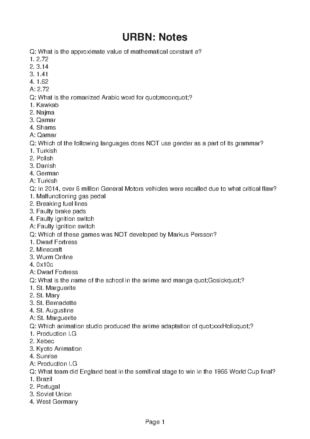 URBN188-Research-5 - URBN188 Worksheet 3 - URBN: Notes Q: What is the ...
