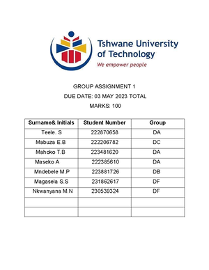 2023 Grade 11 TERM 3 SBA TASK Project MG - SUBJECT: BUSINESS STUDIES ...