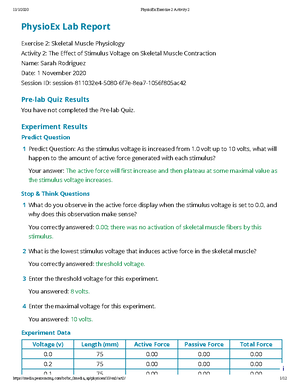 Physio Ex Exercise 2 Activity 6 Lab Report - PhysioEx Lab Report ...