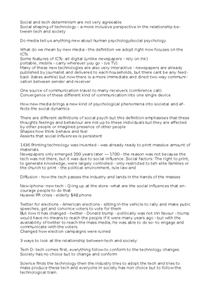 Key concepts - midterm - Summary Social Psychology of New Media - Key ...