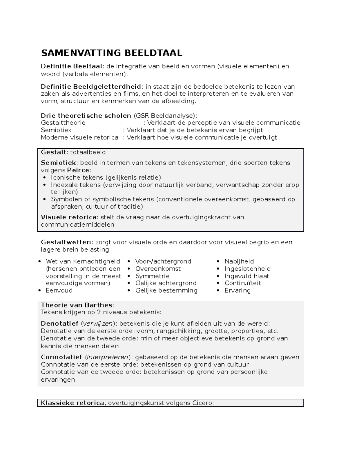 Samenvatting Beeldtaal v0.1 dd 30 okt 2023 - SAMENVATTING BEELDTAAL ...