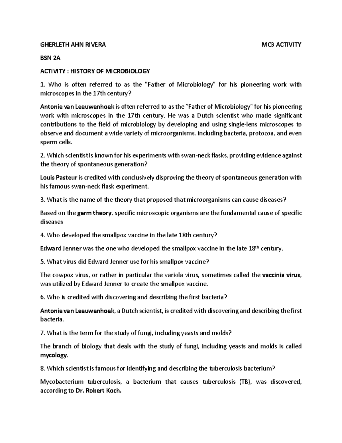 MC3 ACT 2 - activity - GHERLETH AHN RIVERA MC3 ACTIVITY BSN 2A ACTIVITY : HISTORY OF ...