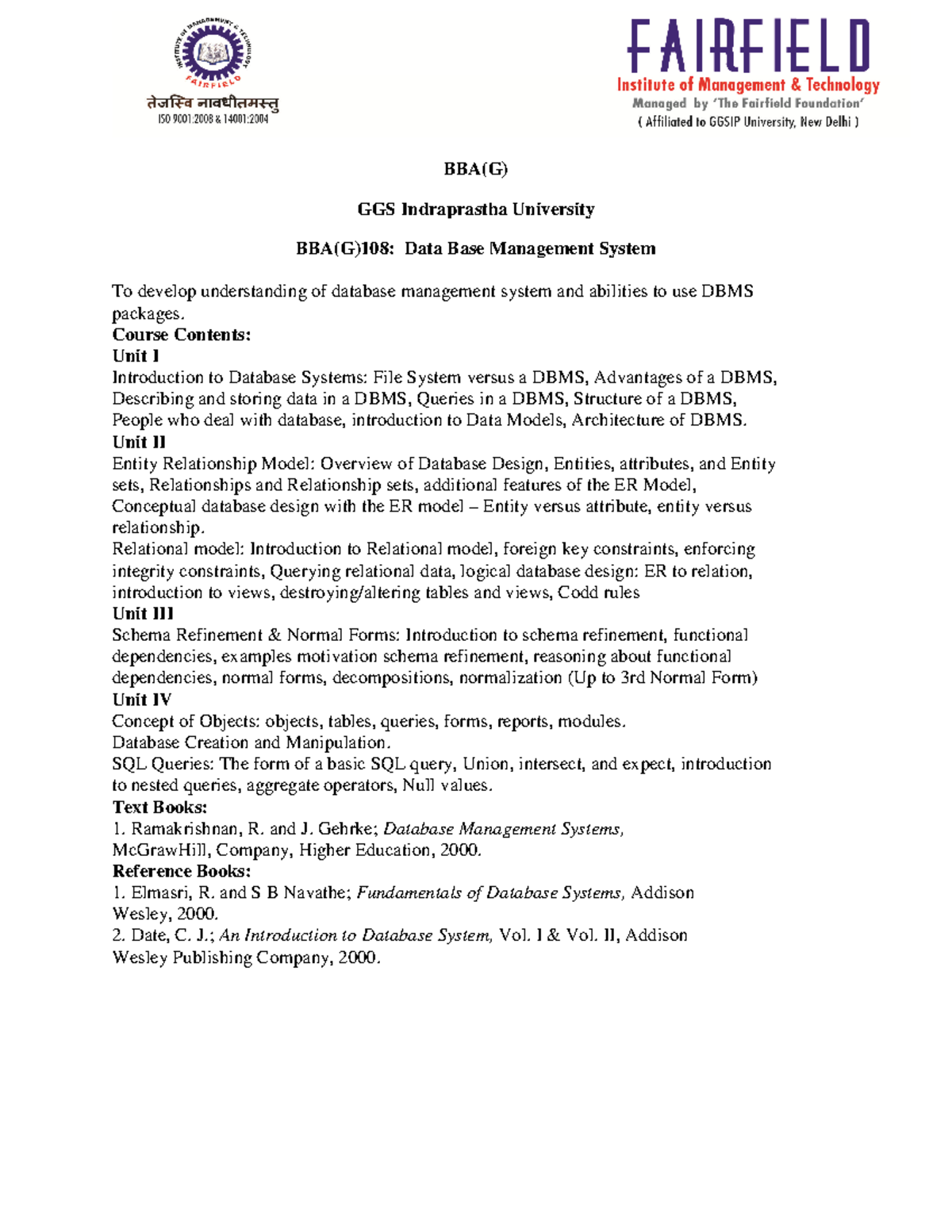 Bba108 - BBA NOTES - BBA(G) GGS Indraprastha University BBA(G)108: Data ...