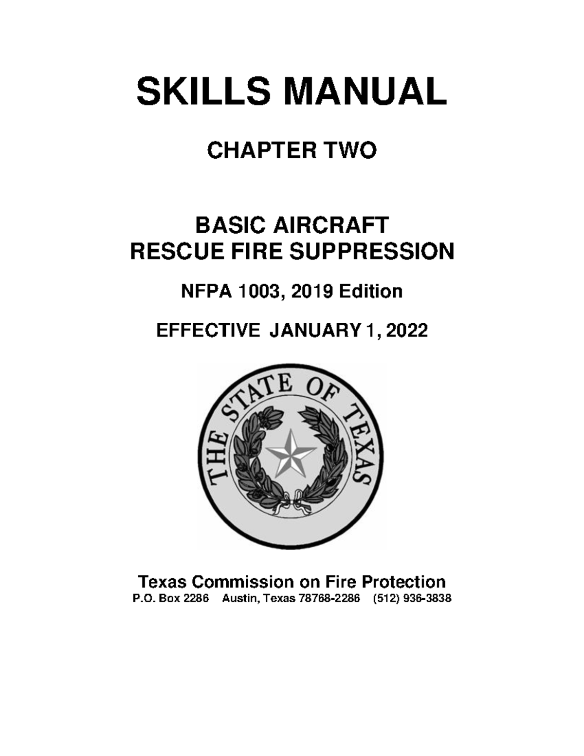 Basic aircraft rescue fire supp - SKILLS MANUAL CHAPTER TWO BASIC ...