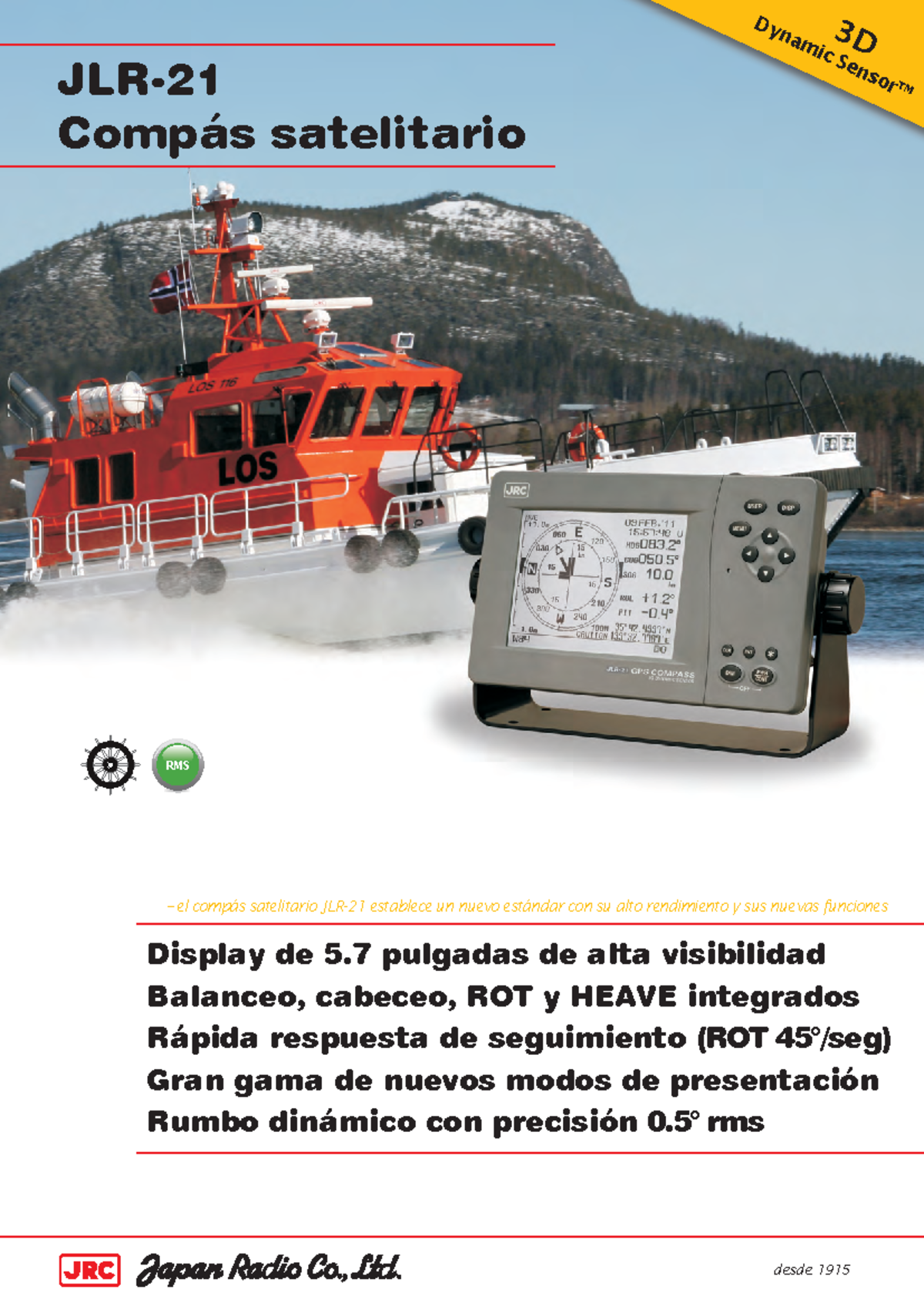 162-Comp Sat JRC JLR-21 - Brochure Spanish 1-3-2011 - JLR- Compás ...