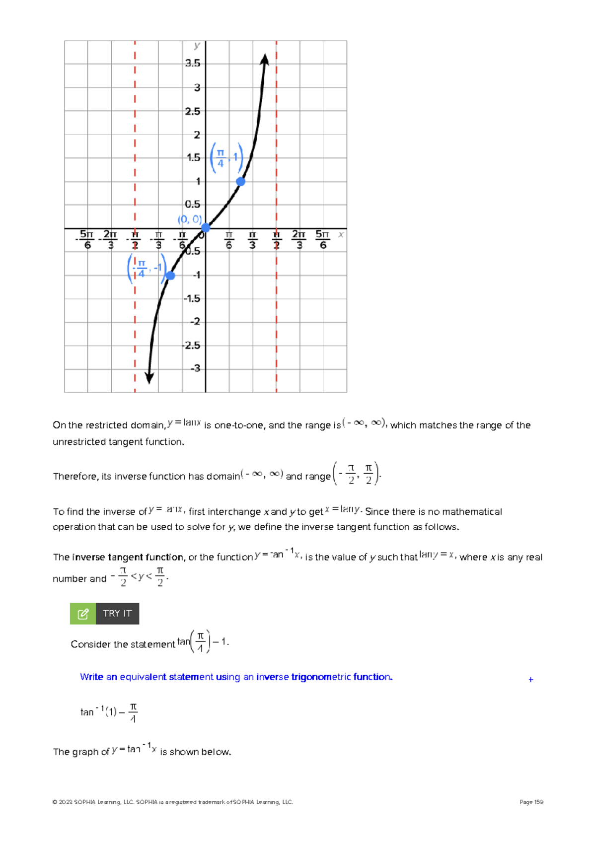 Precalculus unit-4-tutorials PDF8 - On the restricted domain, is one-to-one, and the range is ...