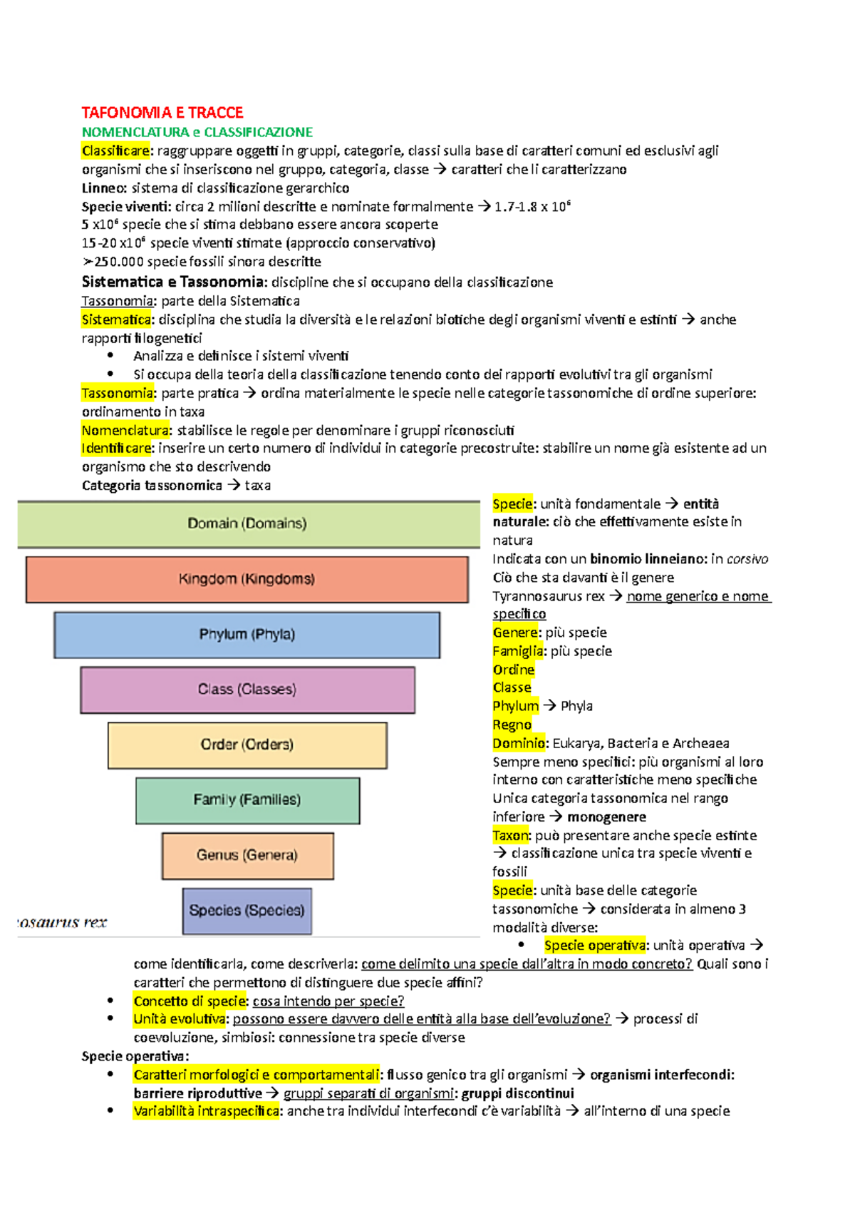 Tafonomia e tracce - Della Prof. Lucia Angiolini - TAFONOMIA E TRACCE ...