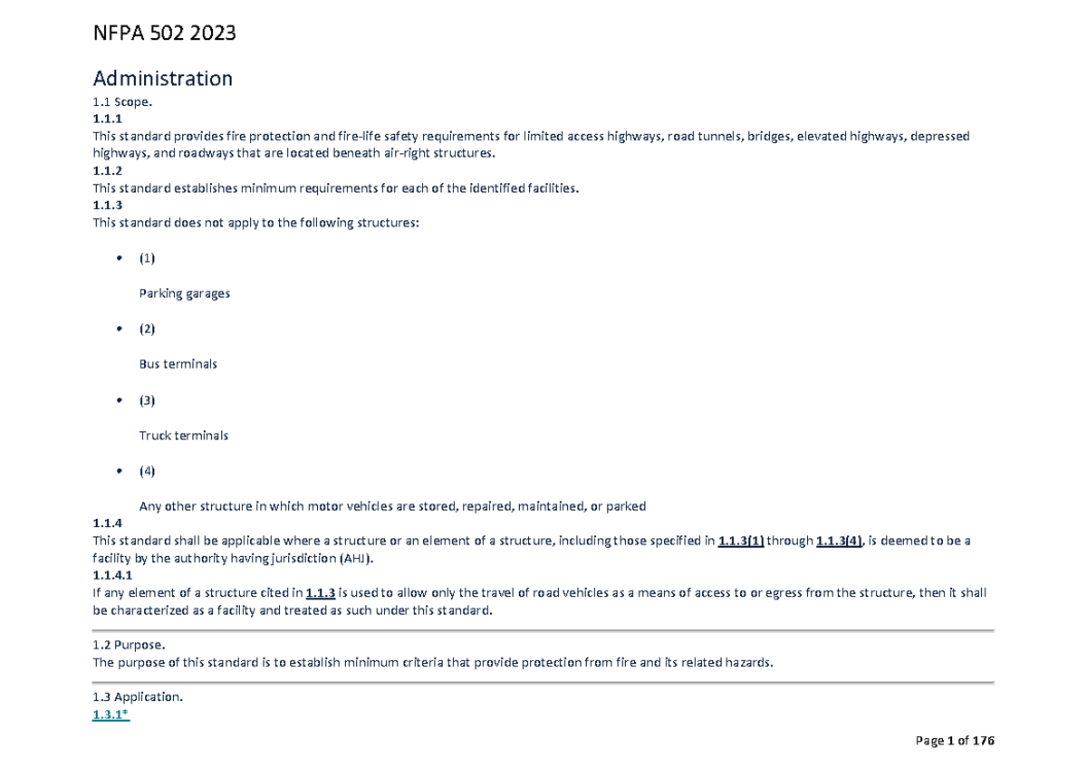 NFPA 502 Standard for Road Tunnels, Bridges, and Other Limited Access ...
