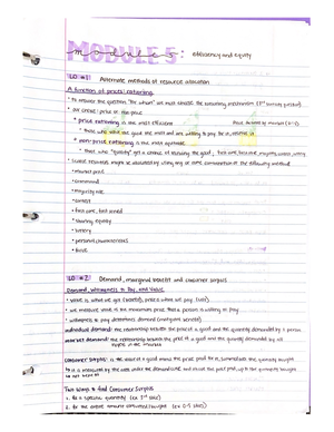 Economics module 5 - October 4th To answer the question “for whom” a ...