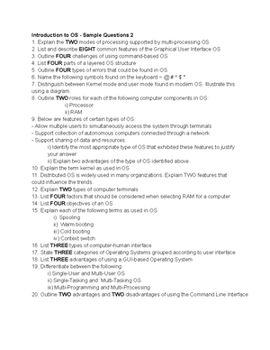 Operating Systems Course Outline-1 - OPERATING SYSTEMS COURSE OUTLINE ...